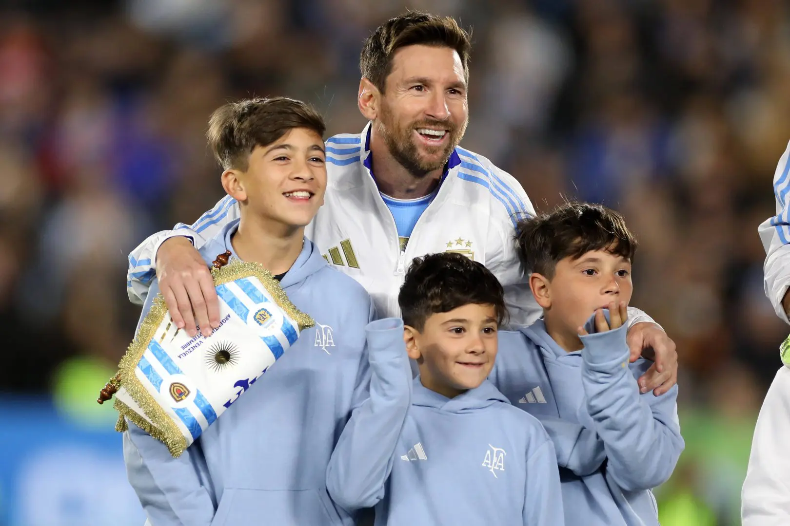 Lionel Messi in tears, then scores twice for Argentina in emotional ...